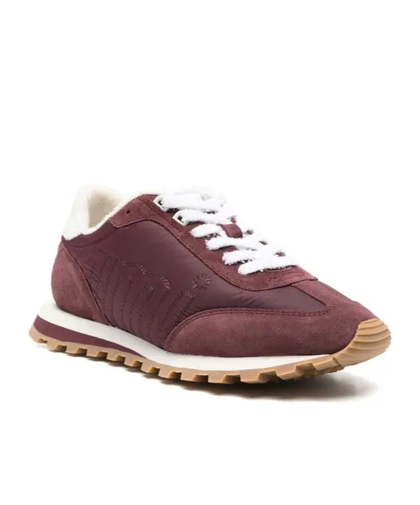AMI Paris Round Toe Low-top Sneakers - Red