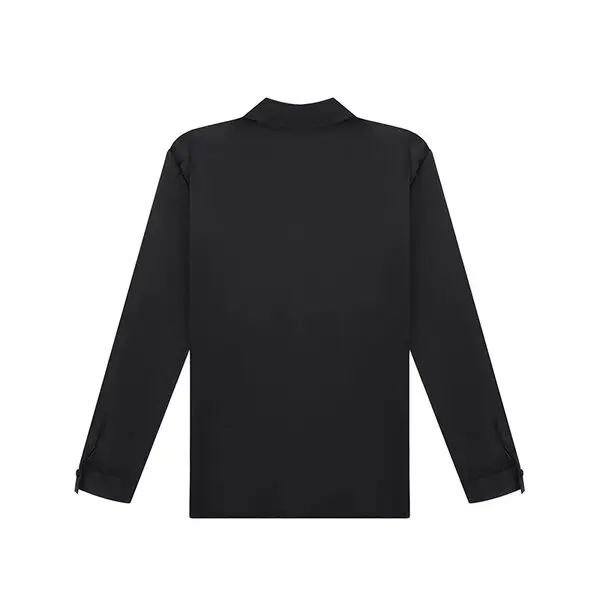 Emporio Armani Long-sleeved Satin Shirt - Black