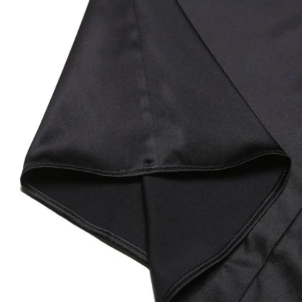 Emporio Armani Long-sleeved Satin Shirt - Black