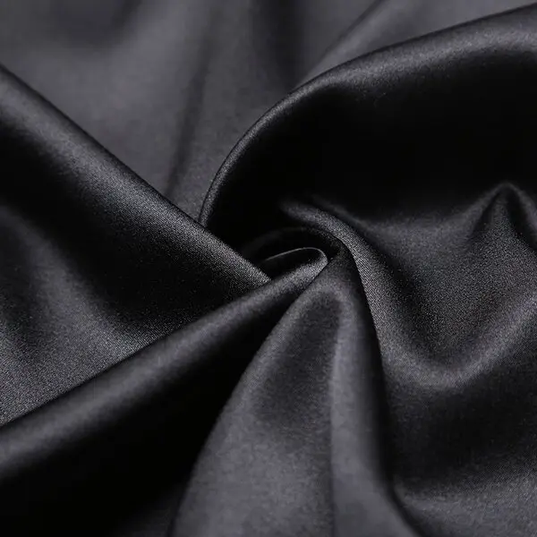 Emporio Armani Long-sleeved Satin Shirt - Black