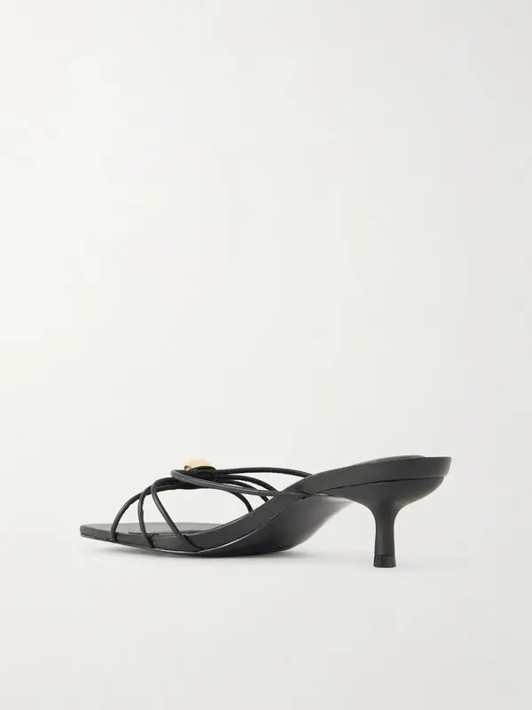 Simkhai Amaya Embellished High-heeled Sandals - Black