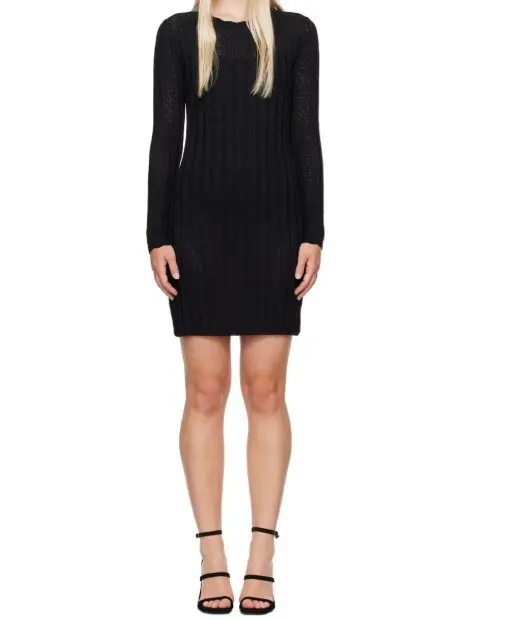 LOULOU STUDIO Ribbed Mesh Dress