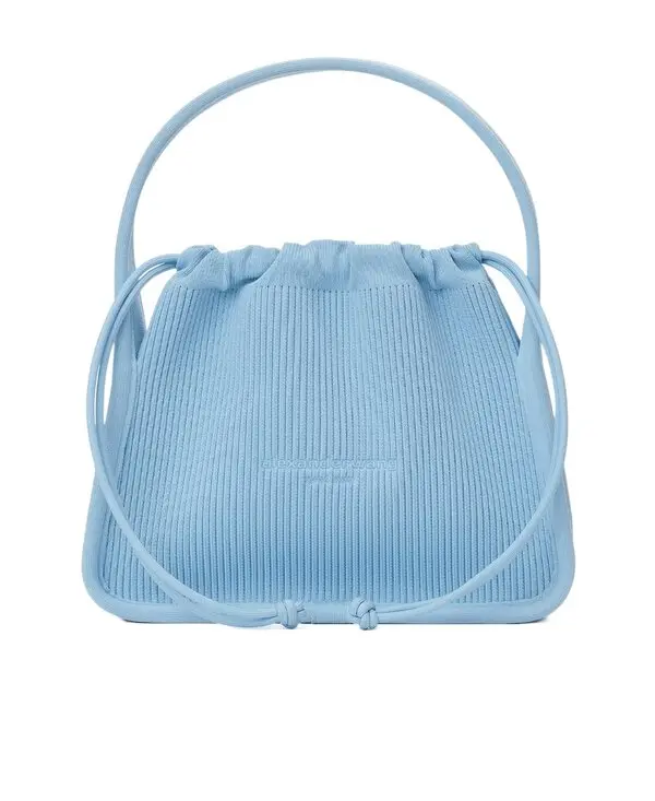 Alexander Wang Small Ryan Cotton Shoulder Bag - Light Blue