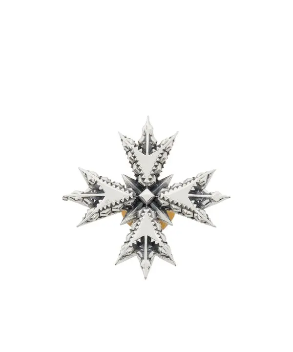 Emanuele Bicocchi Crest Brooch - Silver