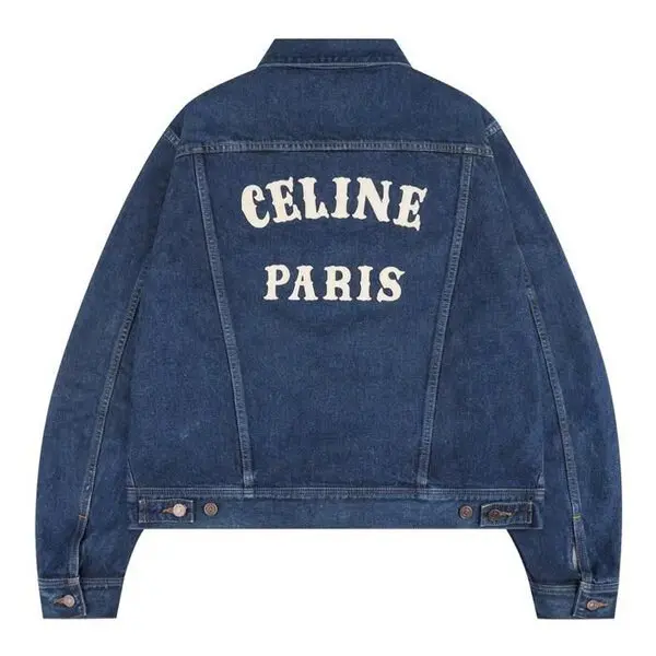 Celine Trucker Jacket In Cotton Denim