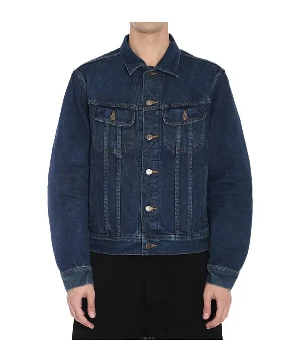 Celine Trucker Jacket In Cotton Denim