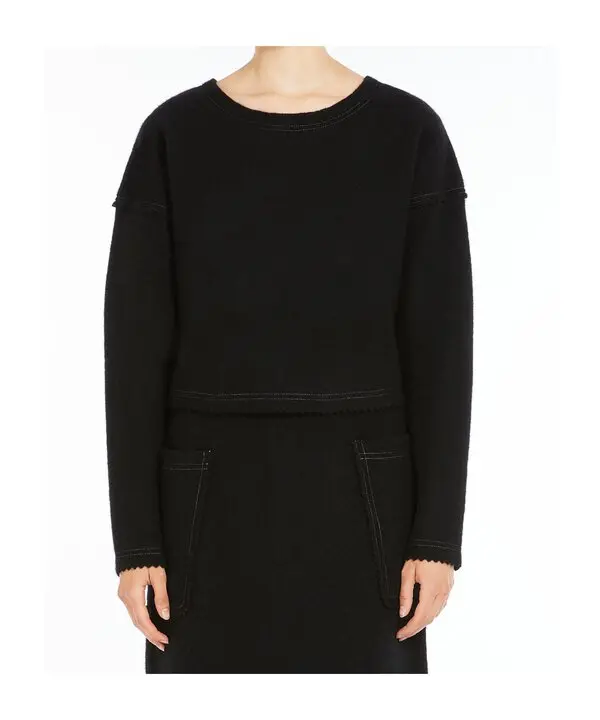 Max Mara Zip Detailed Crewneck Jumper