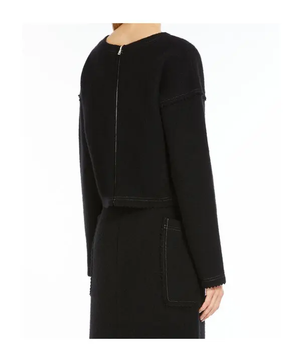 Max Mara Zip Detailed Crewneck Jumper