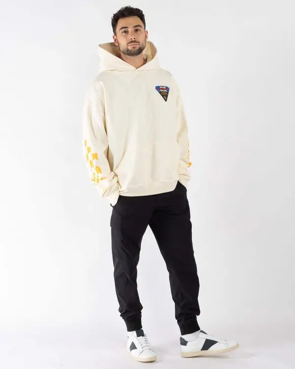Rhude Printed Hoodie With Racing Graphics