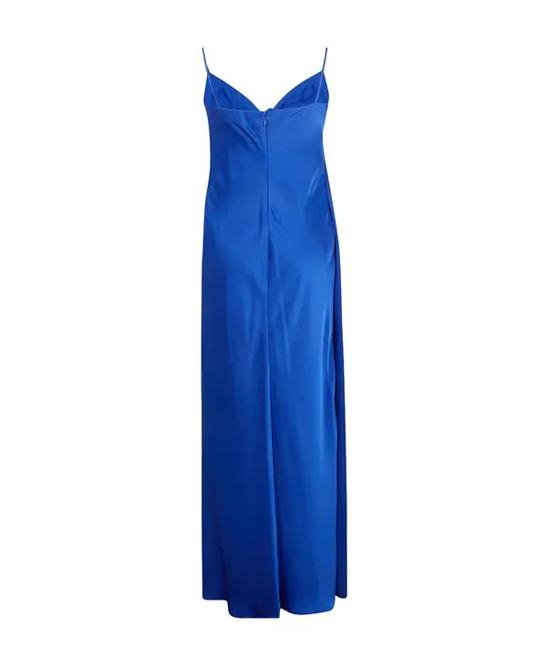 Ralph Lauren Draped Maxi Dress With V-neck