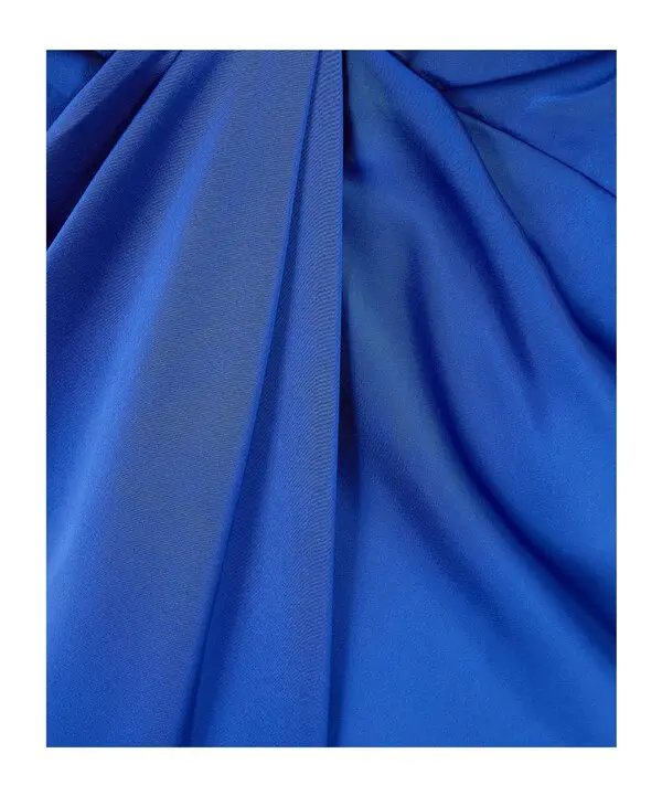 Ralph Lauren Draped Maxi Dress With V-neck