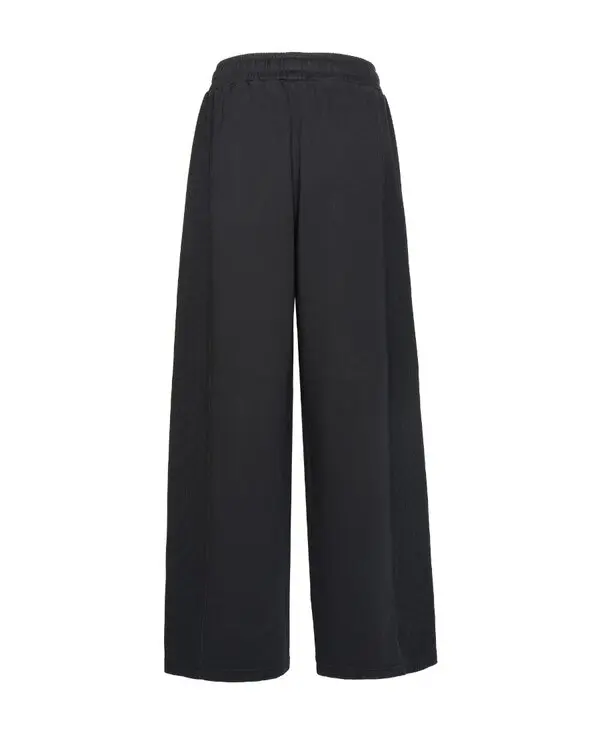 Stella McCartney S-wave Drawstring Wide-leg Pants - Black