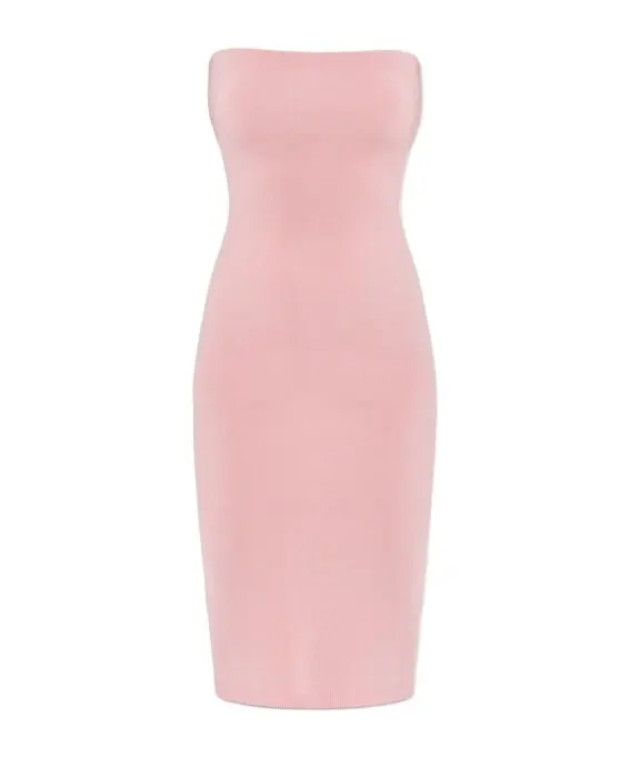 Jacquemus Sera Knit Dress With Button Detailing - Pink