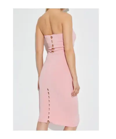 Jacquemus Sera Knit Dress With Button Detailing - Pink