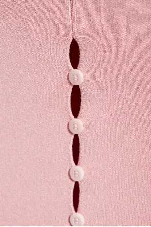 Jacquemus Sera Knit Dress With Button Detailing - Pink