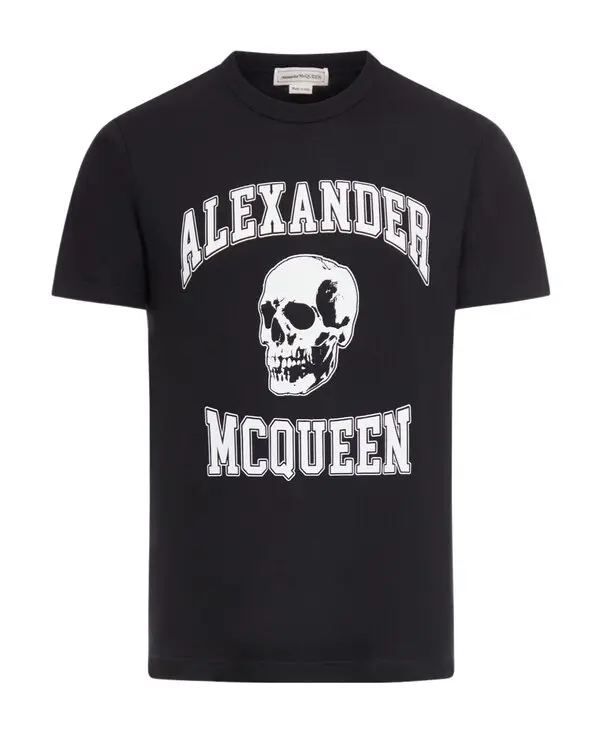 Alexander McQueen Graphic Printed Crewneck T-shirt - Black
