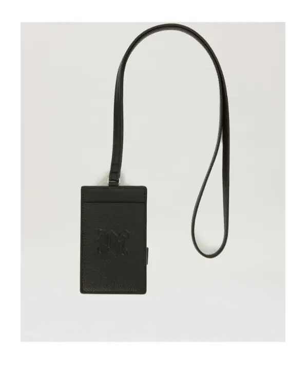 Palm Angels Logo-debossed Leather Cardholder