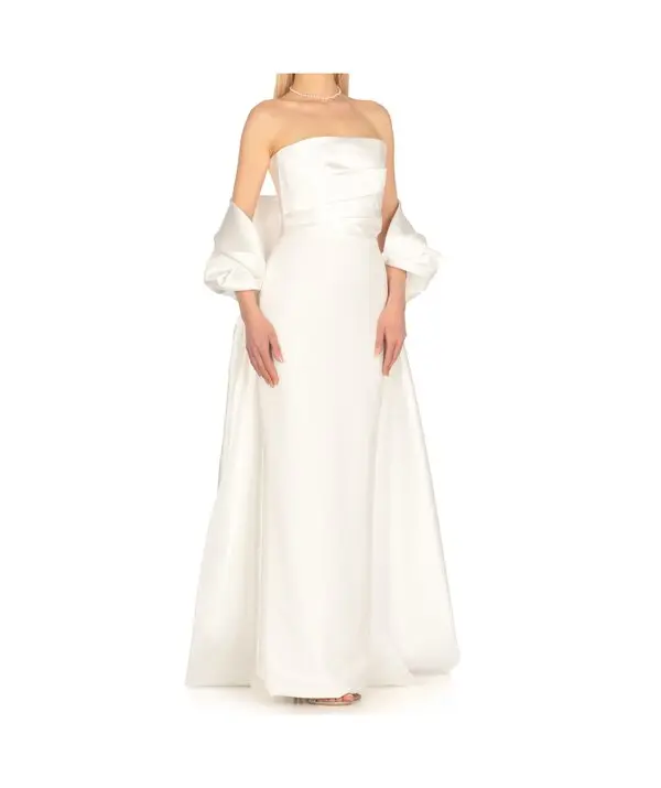 Solace Strapless Maxi Dress With Included Shrug