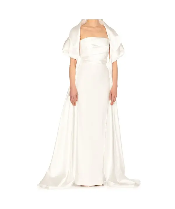 Solace Strapless Maxi Dress With Included Shrug