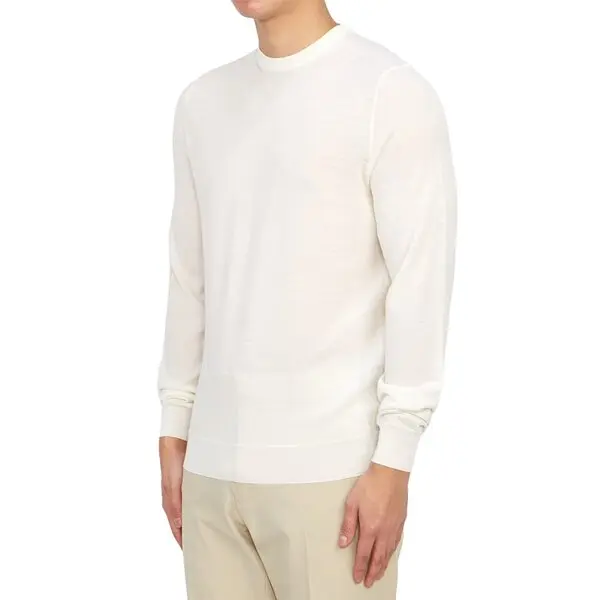 DRUMOHR Round Neck Long-sleeved Sweater - White