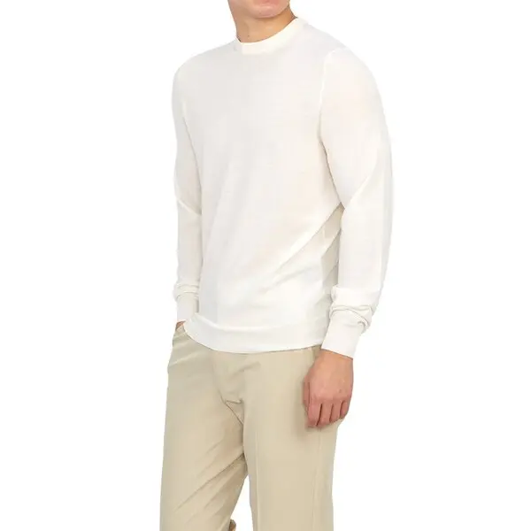 DRUMOHR Round Neck Long-sleeved Sweater - White
