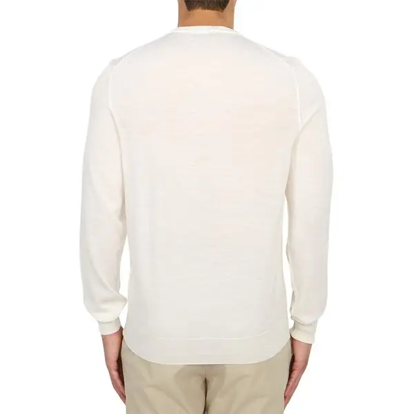 DRUMOHR Round Neck Long-sleeved Sweater - White