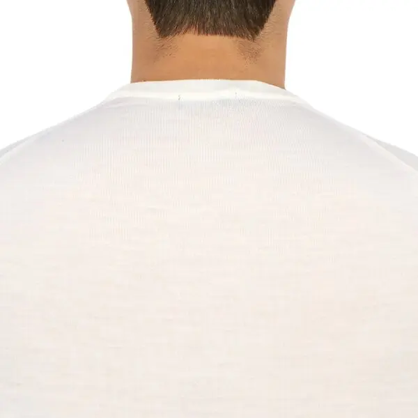 DRUMOHR Round Neck Long-sleeved Sweater - White
