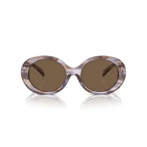 Emporio Armani Oval Full Frame Sunglasses - Brown