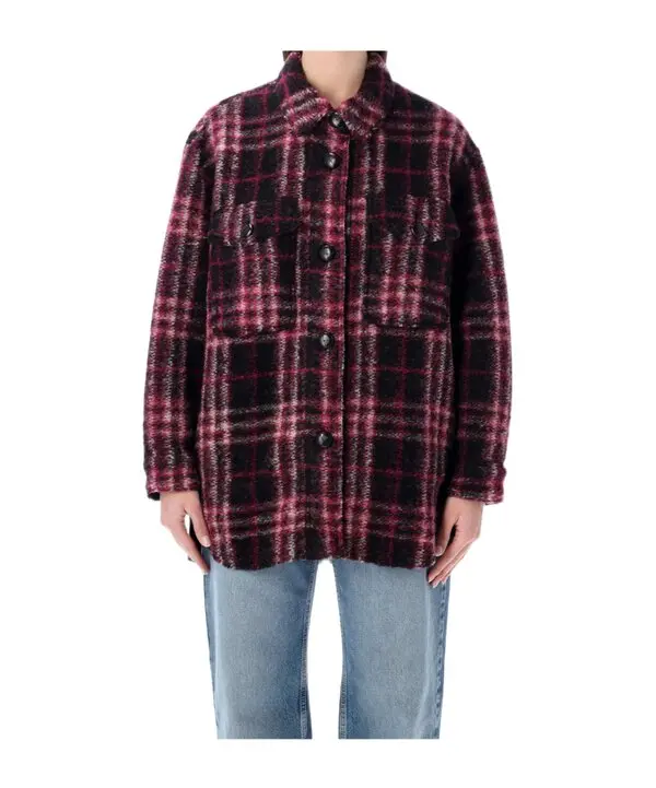 Isabel Marant Étoile Harvely Plaid Shirt Jacket