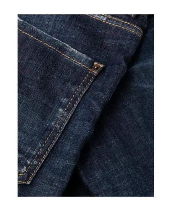 Dsquared2 Logo Patch Skater Jeans - Black