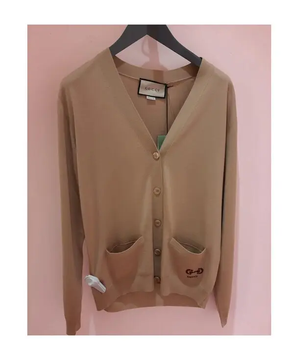 Gucci Gg Intarsia Knit Cardigan