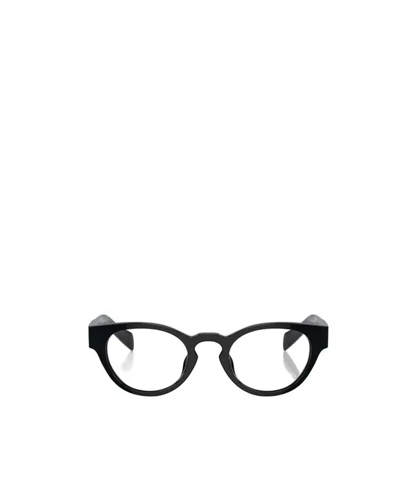 Prada Oval Frame Eyeglasses - Black