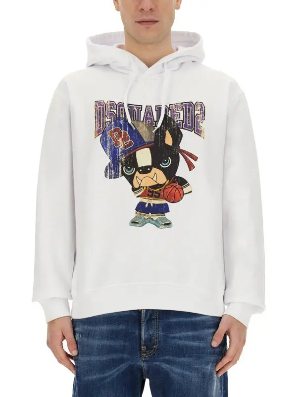 Dsquared2 Graphic-printed Drawstring Hoodie