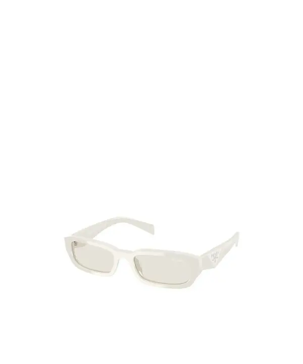 Prada Rectangular Frame Sunglasses - White
