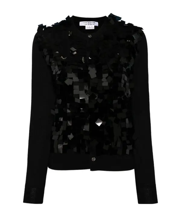 Comme Des Garçons Paillette Embellishment Cardigan