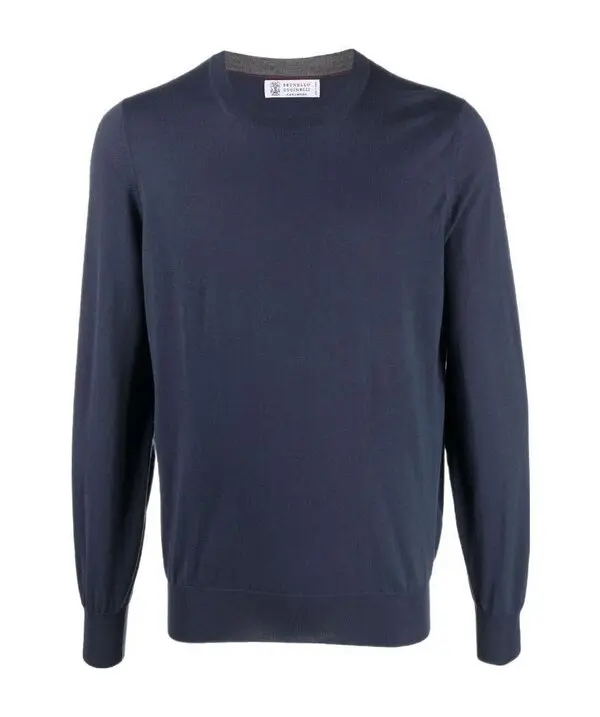 Brunello Cucinelli Crewneck Knitted Jumper - Black
