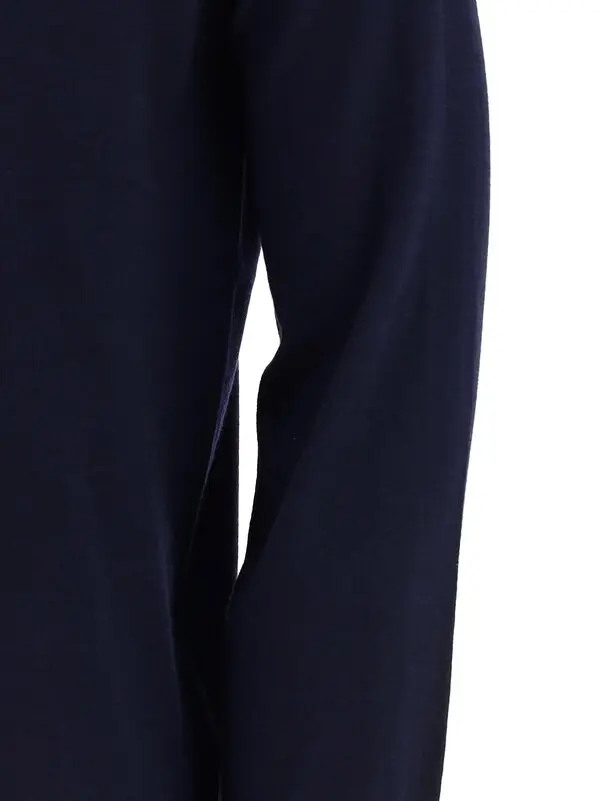 Brunello Cucinelli Crewneck Knitted Jumper - Navy Blue