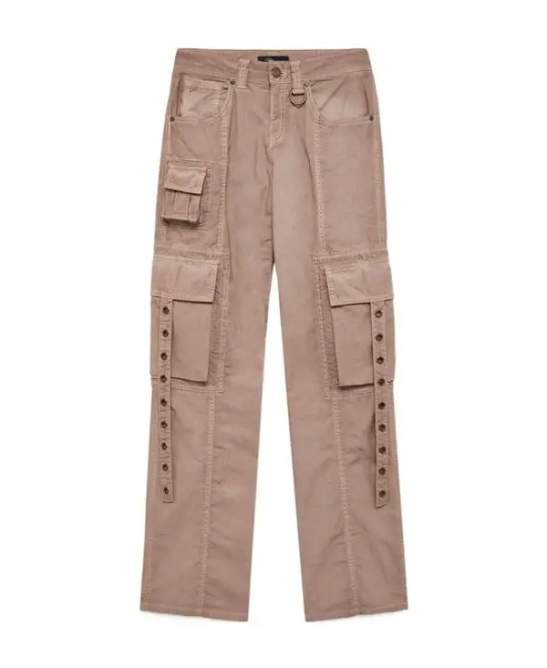 Blumarine Low-rise Cargo Trousers - Nude