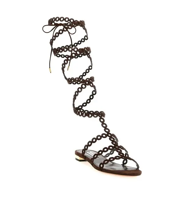 AQUAZZURA Gladiator Sandals With Chain Detailing
