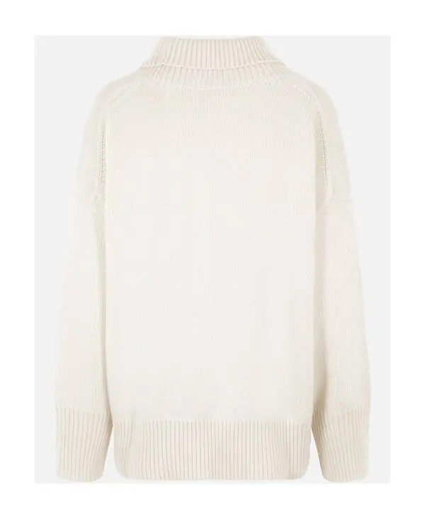 Chloé Roll Neck Knitted Jumper - White