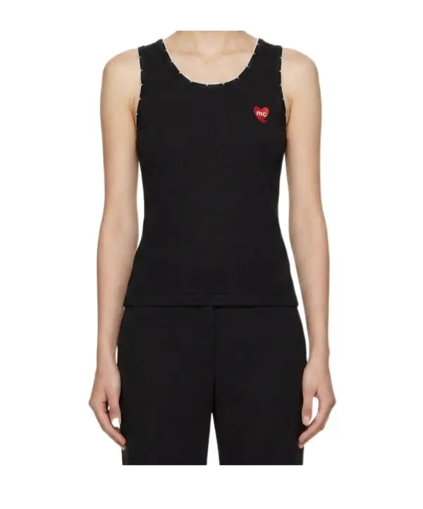 Marissa Chiara Sleeveless Knitted Vest With Heart Detail
