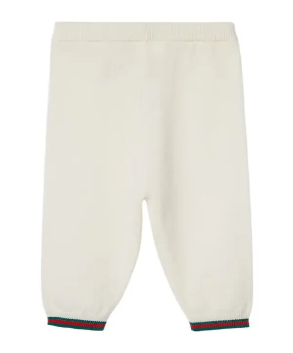 Gucci Baby Wool Pants With Web Trim