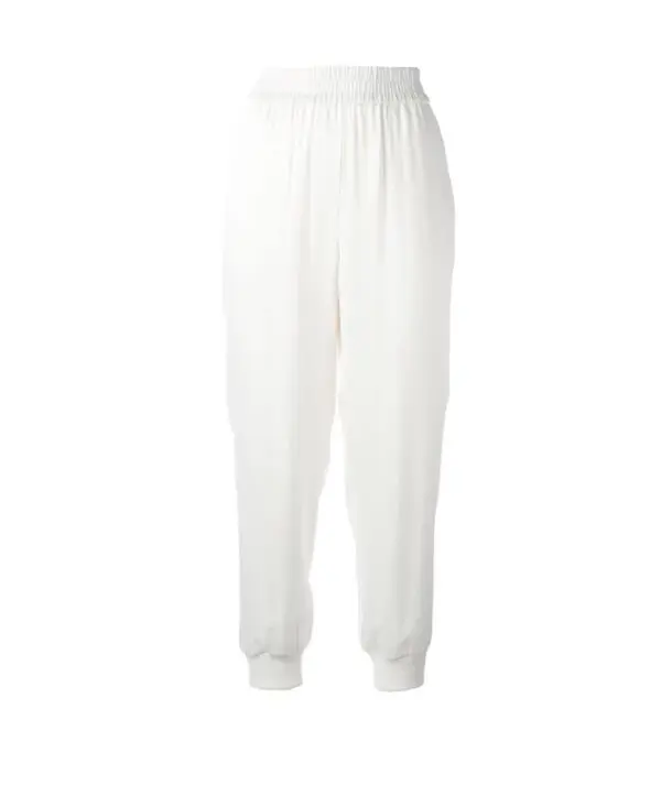 Dkny Loose Waist Casual Pants - White