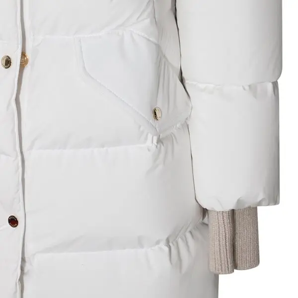 MOORER Long-sleeved Hooded Down Jacket