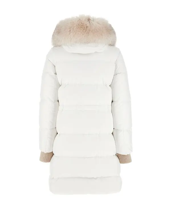 MOORER Long-sleeved Hooded Down Jacket
