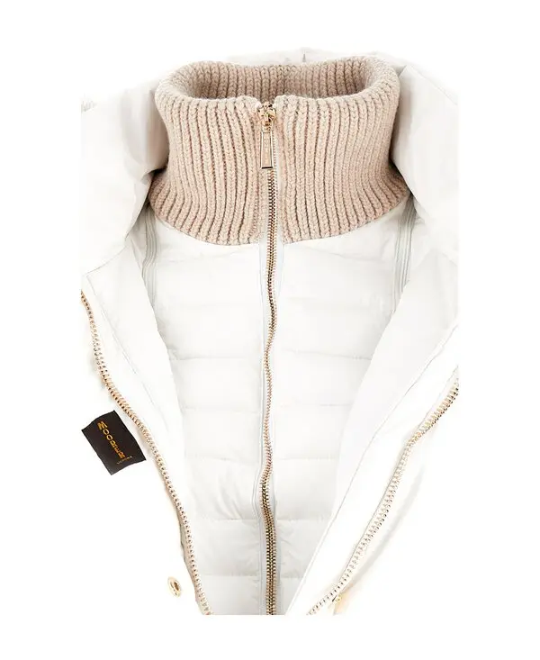 MOORER Long-sleeved Hooded Down Jacket