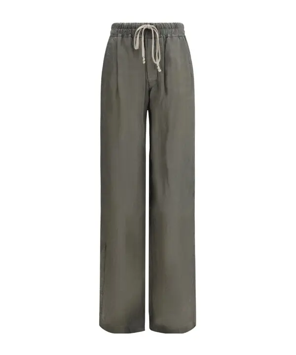 Rick Owens Dietrich Drawstring Wide Leg Pants - Black