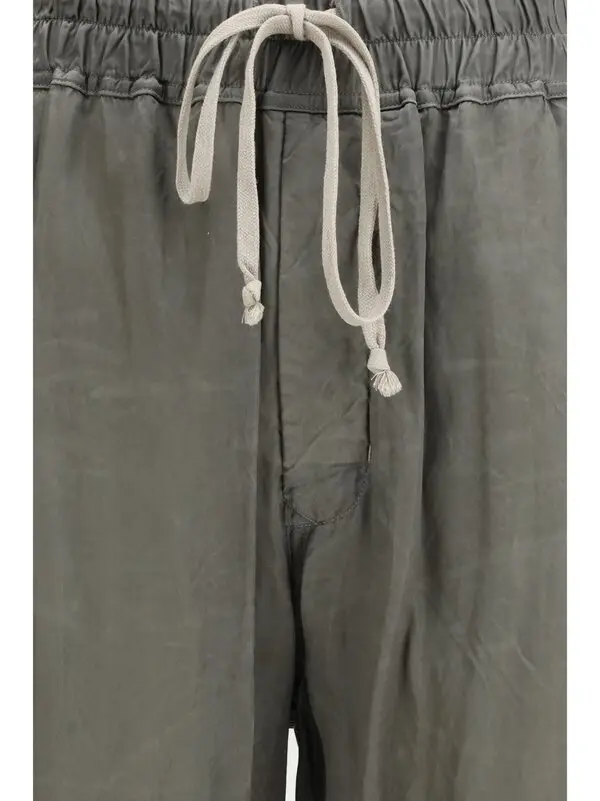 Rick Owens Dietrich Drawstring Wide Leg Pants - Black