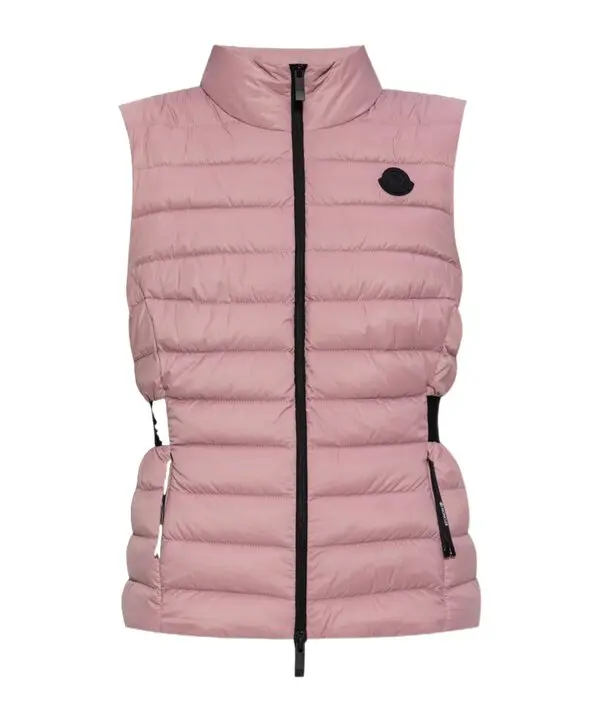 Moncler Logo Patch Zip-up Padded Vest