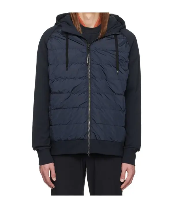 Canada Goose Hybridge Huron Zipper Down Jacket - Navy Blue